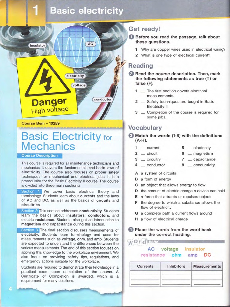 Basic Electricity | PDF | Electricity | Electric Current