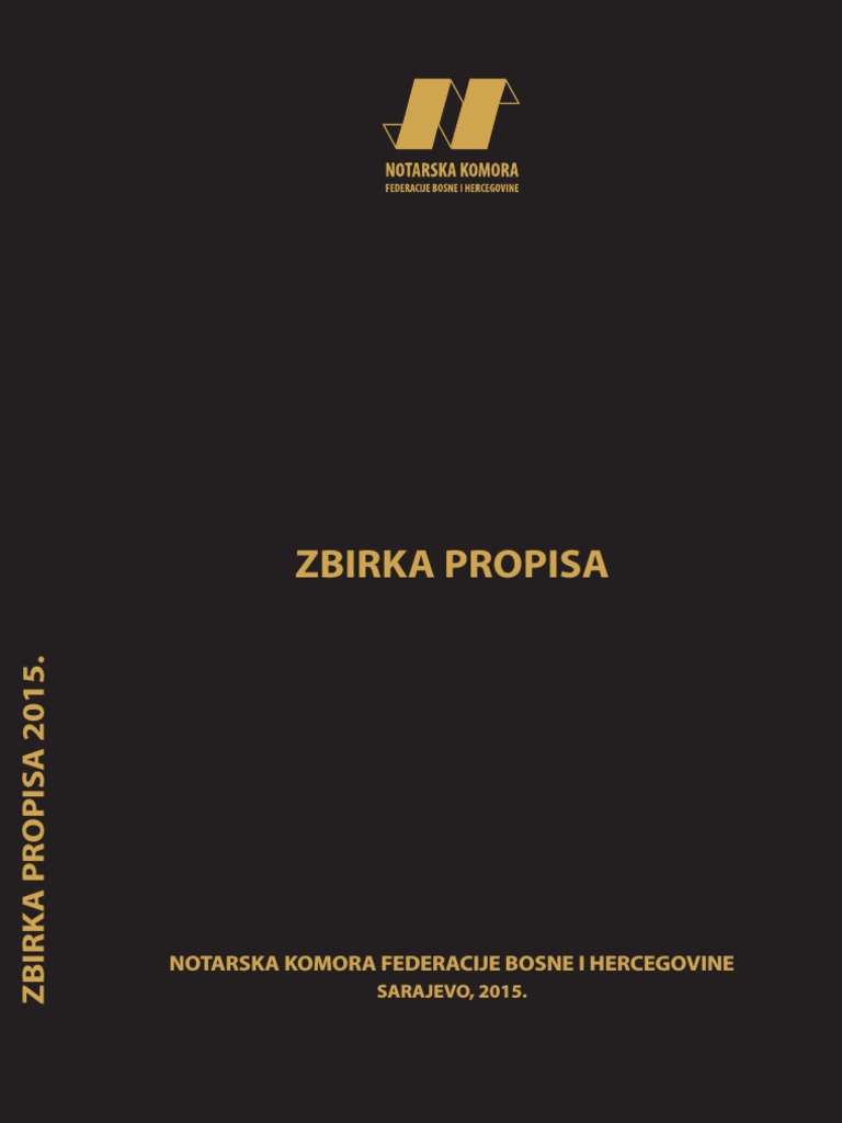 Zbirka Propisa 2015 Final | PDF