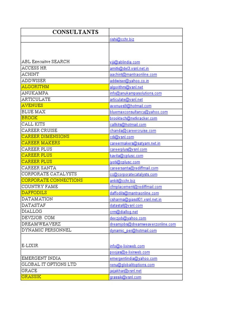 Consultants | PDF
