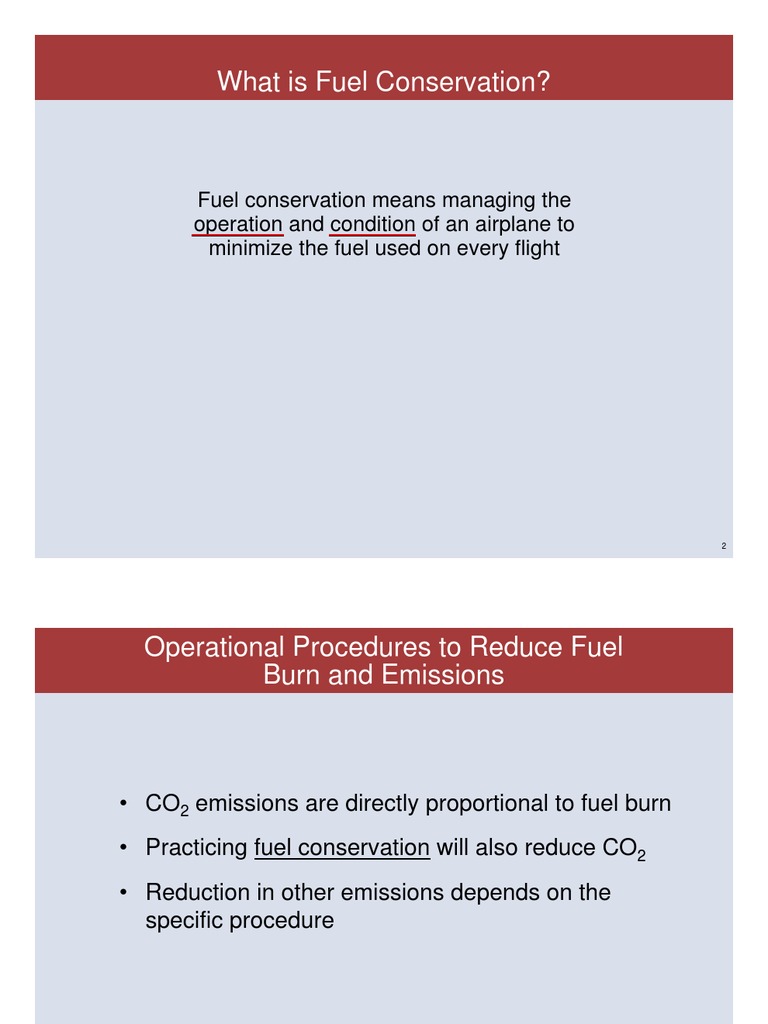 Fuel Conservation Ops | PDF | Flight | Flap (Aeronautics)