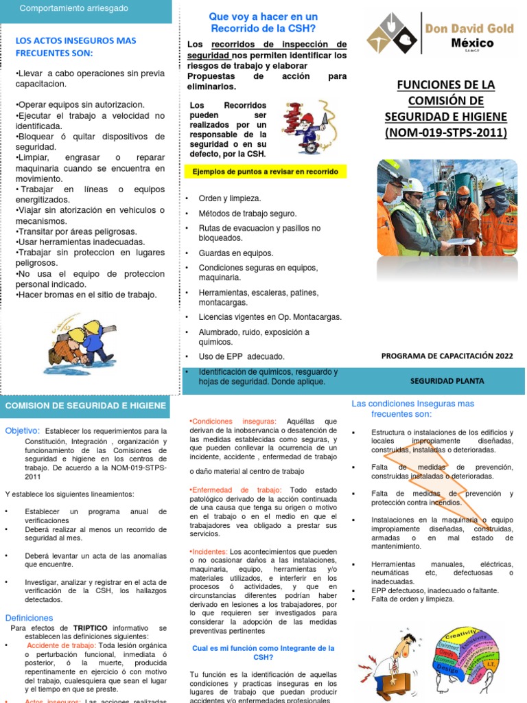 Nom-019-Stps-2011 Comisión de Seguridad e Higiene | PDF
