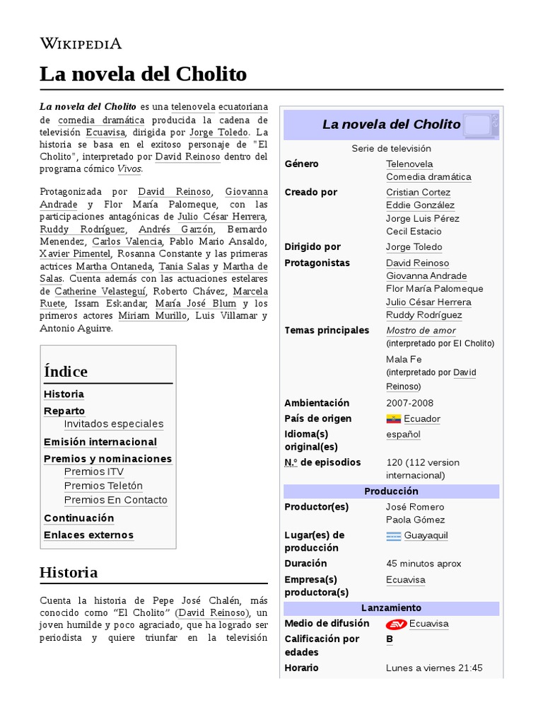 La Novela Del Cholito | PDF | Medios de comunicación en masa ...