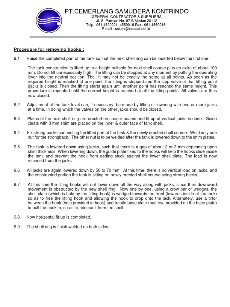 Procedure Holiday Test | Download Free PDF | Manufactured Goods | Equipment