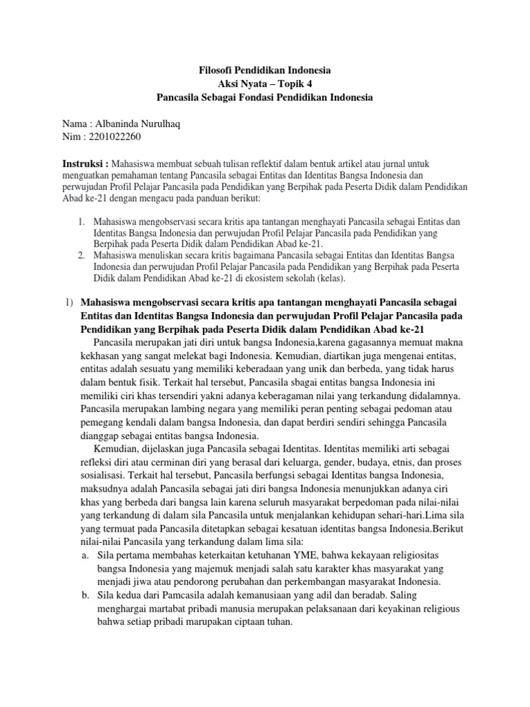 Aksi Nyata T.4 - FPI | PDF