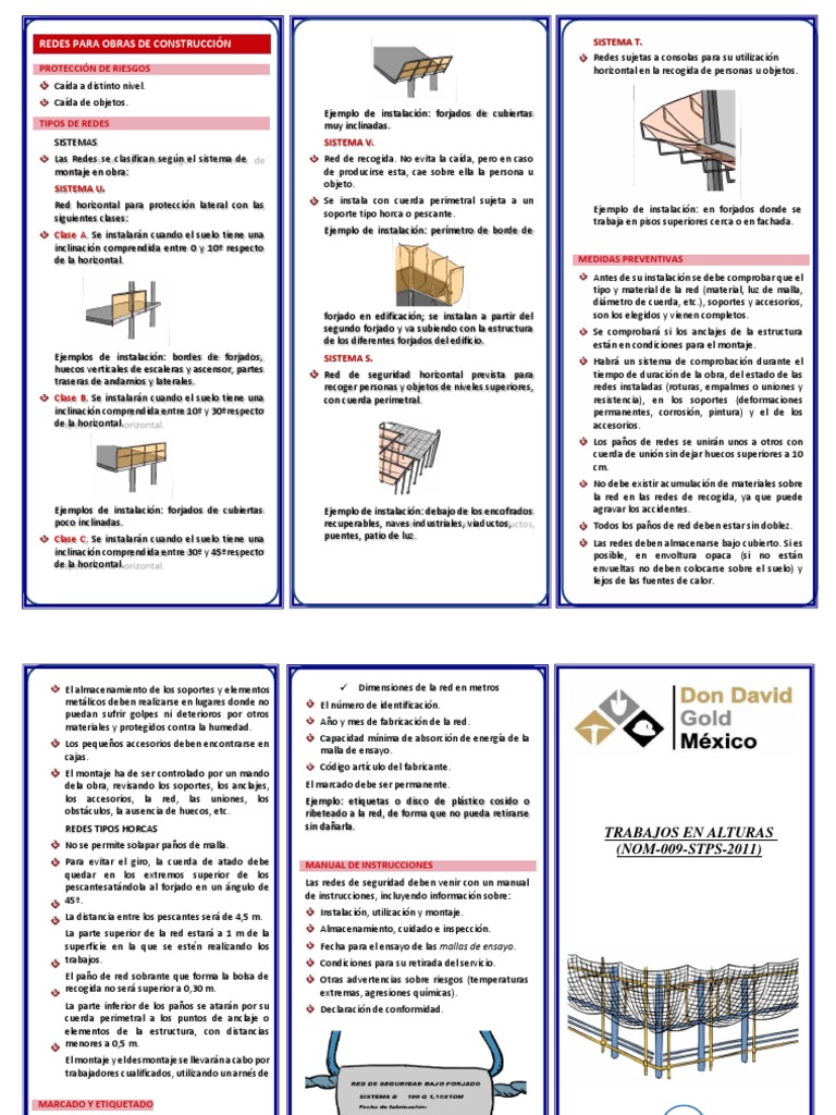 Nom-009-Stps-2011 Redes de Seguridad | PDF