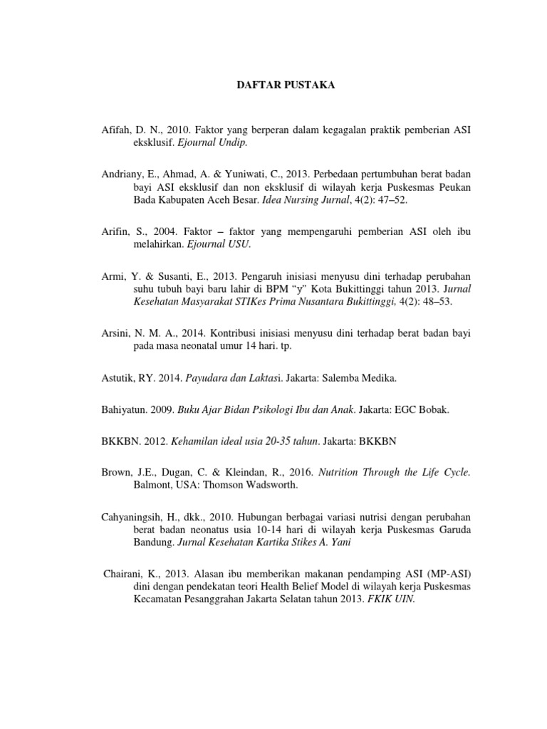 Daftar Pustaka | PDF | Kesehatan Holistik | Gaya Hidup