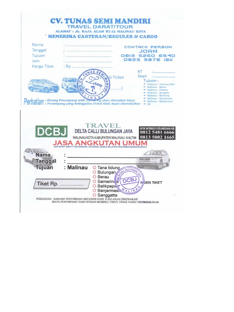 Nota Travel 1 | PDF