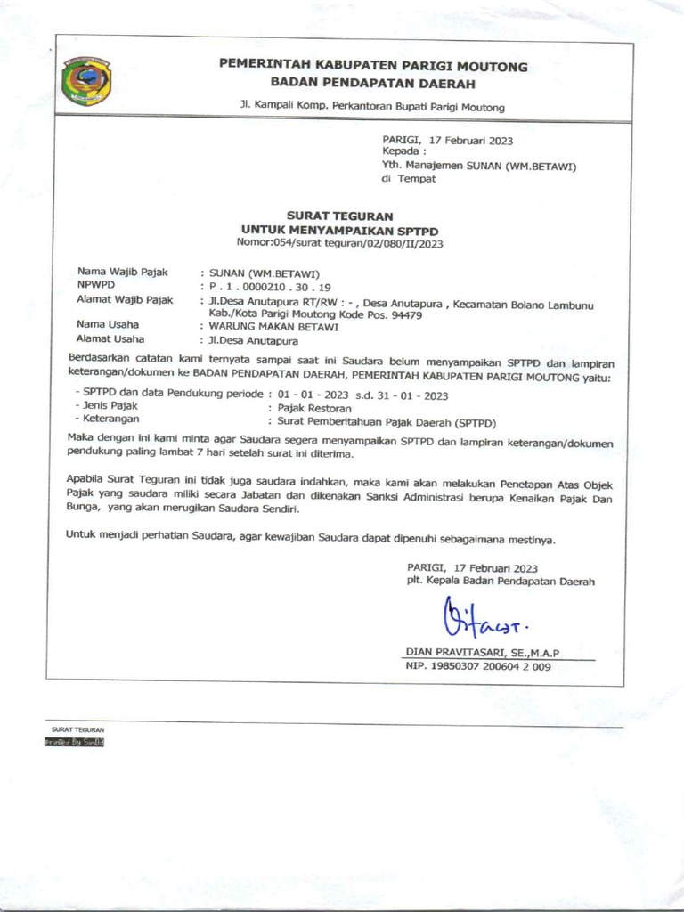 Kecamatan Bolano Lambunu | PDF