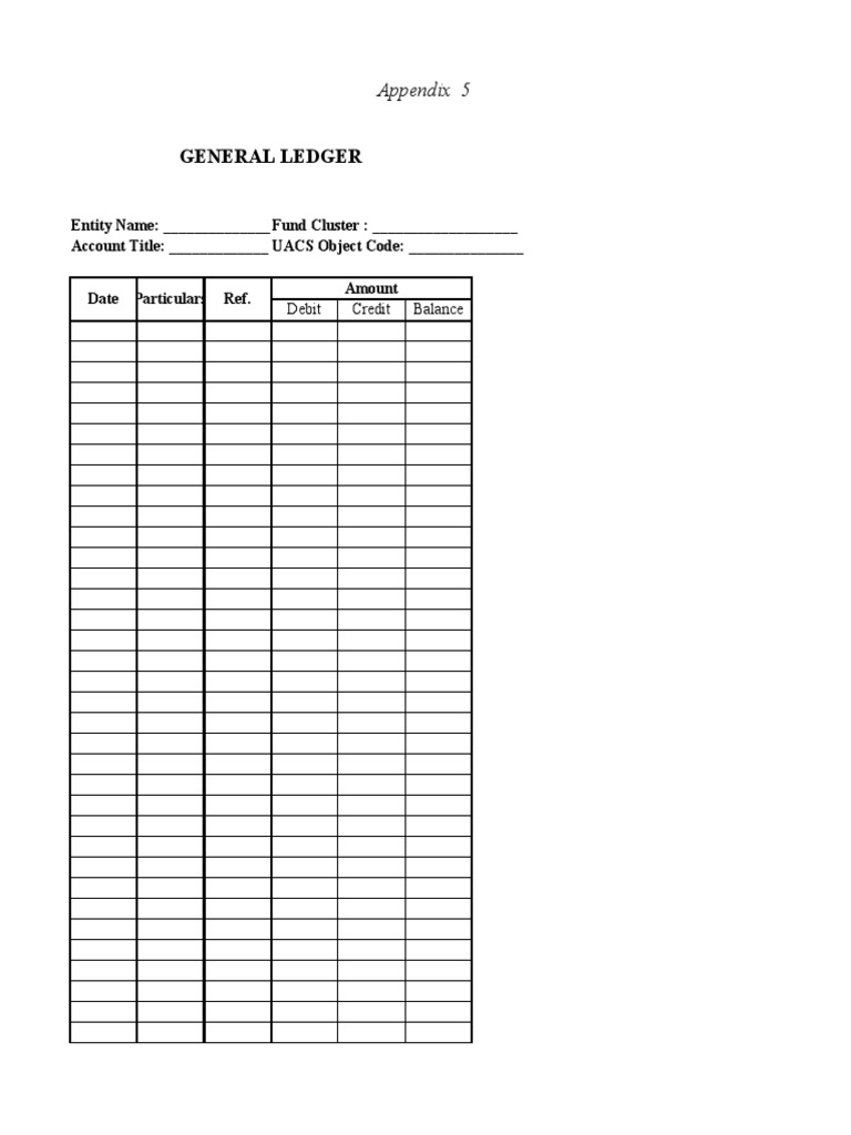 General Ledger Format | PDF