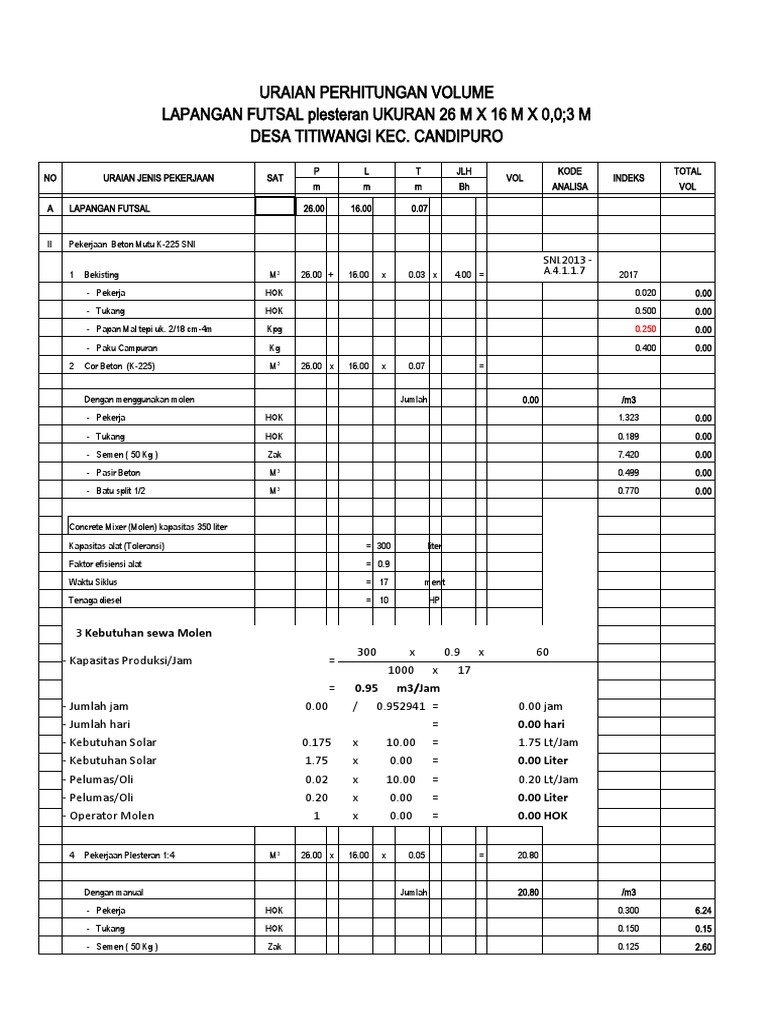 RAB Lap Futsal Outdoor 23 Sip Dipakai | PDF