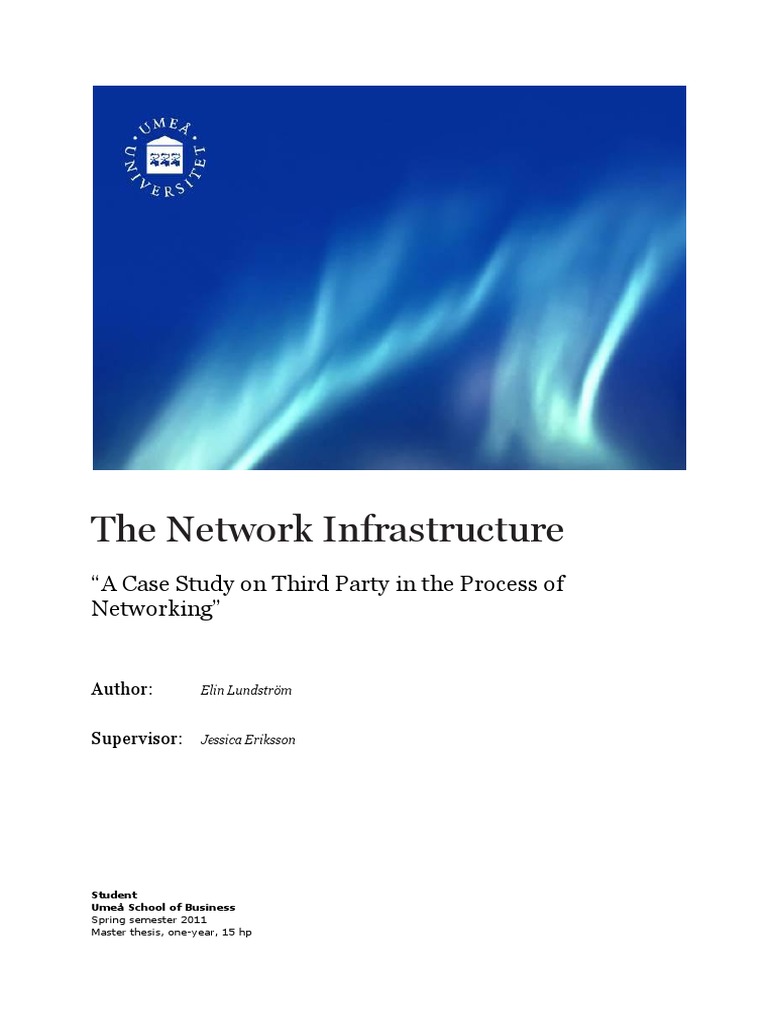 The Network Infrastructure | Download Free PDF | Methodology | Qualitative Research