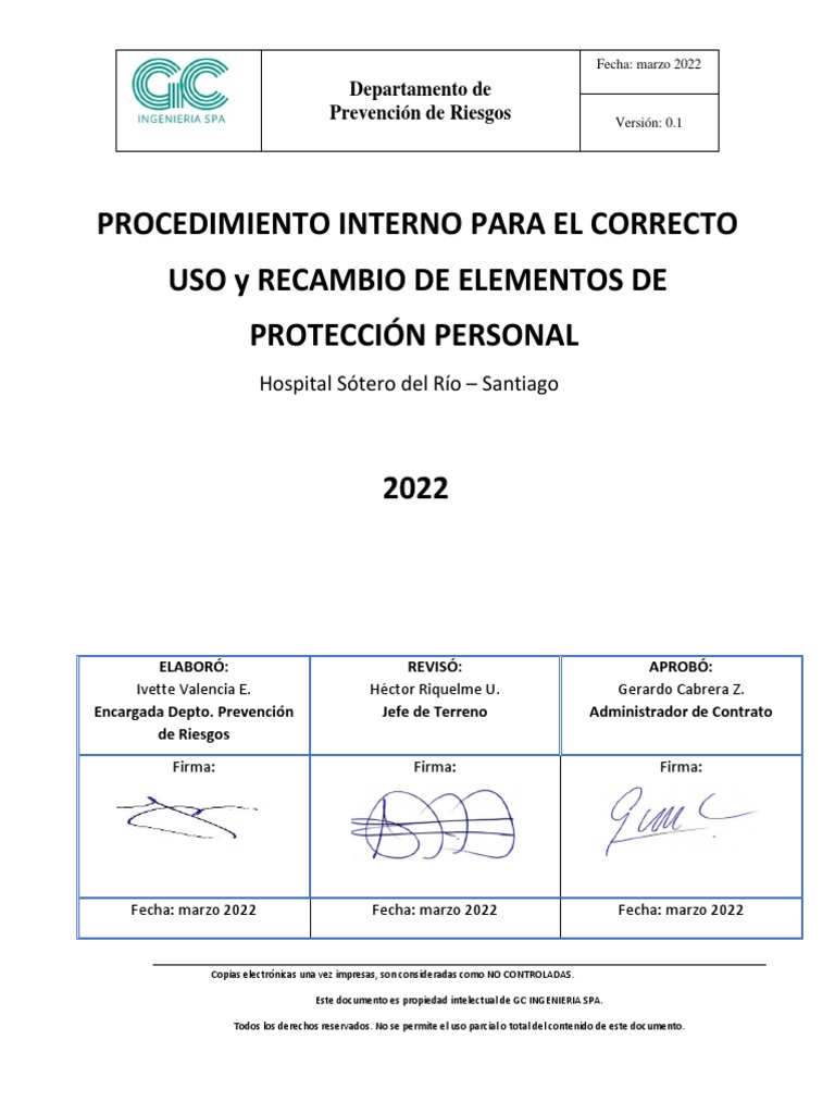 PTS Uso Epp SR V.1 | PDF | Propiedad intelectual | Ingeniería