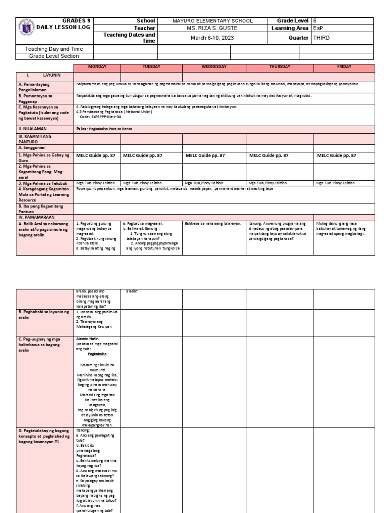 Esp - Q3 - Week 4 | PDF