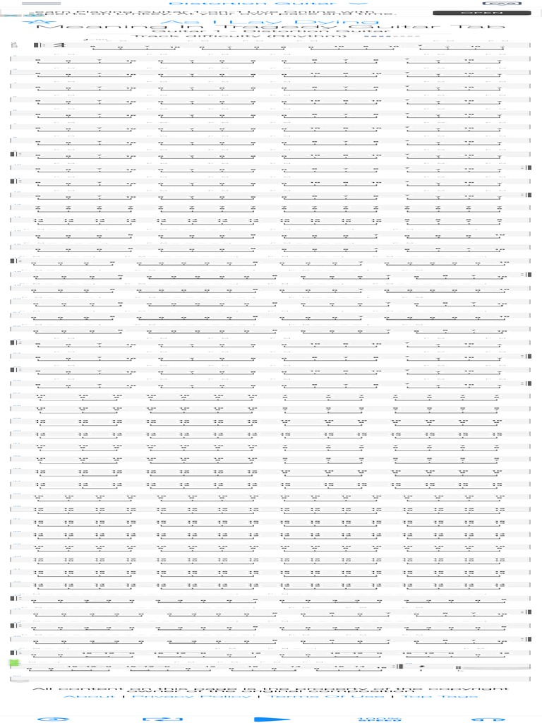 Blinded Tab by As I Lay Dying - Rhythm L - Distortion Guitar Songsterr ...