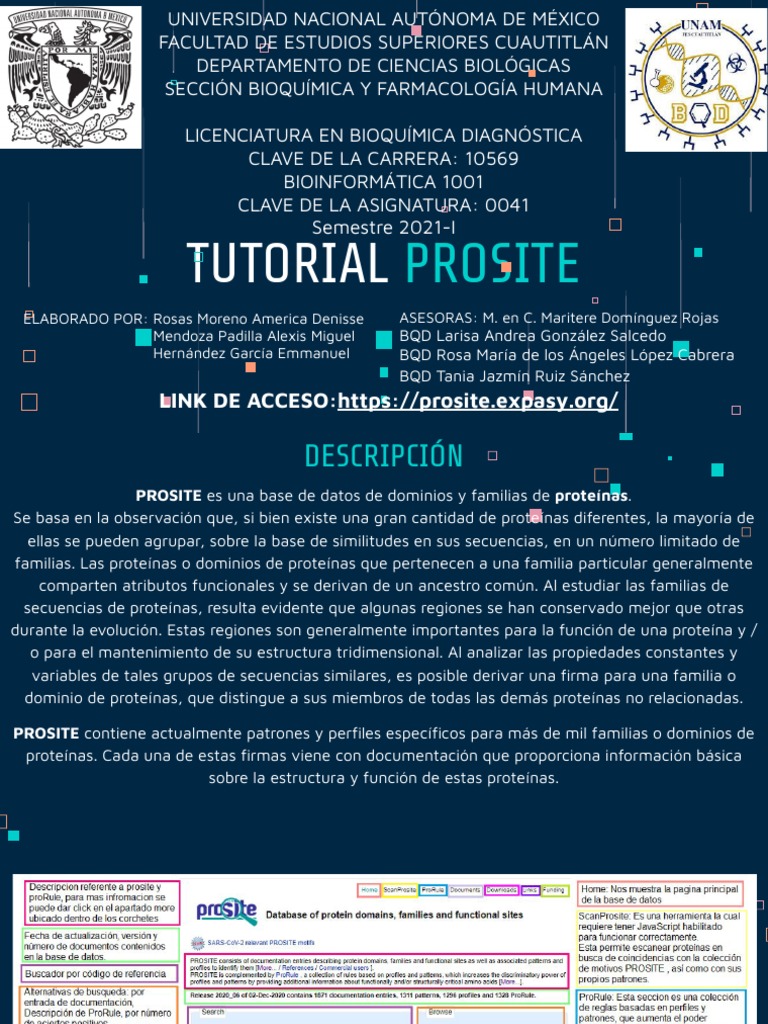 Tutorial Prosite | PDF | Receptor (Bioquímica) | Proteínas