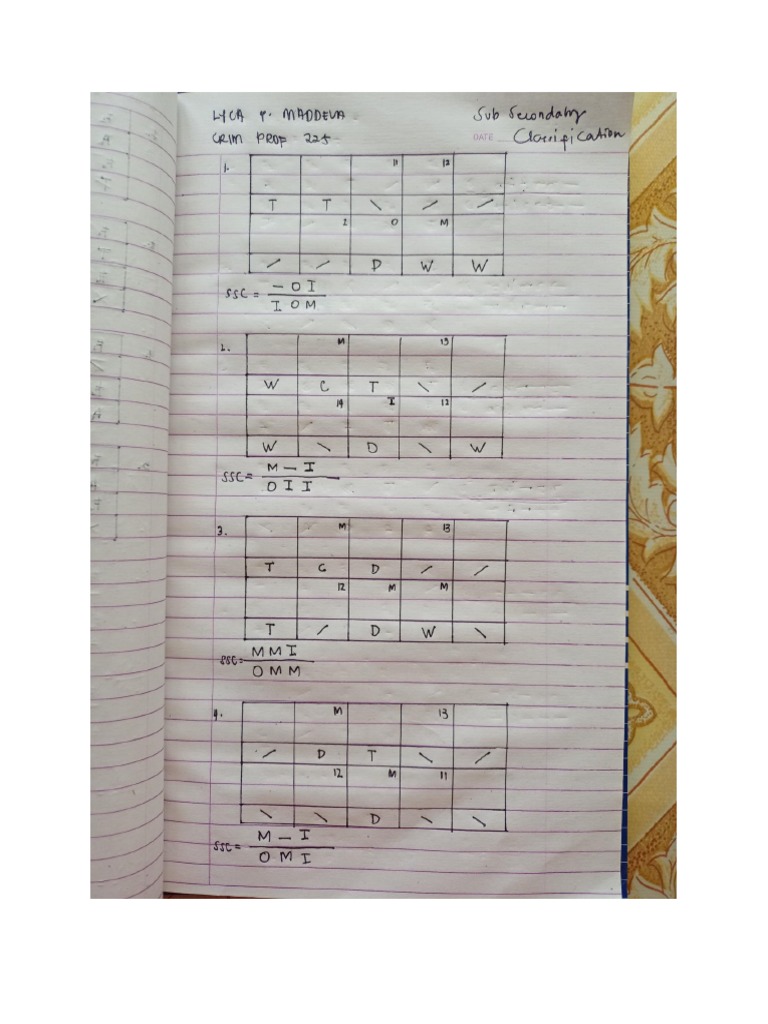 Sub Secondary Classification | PDF