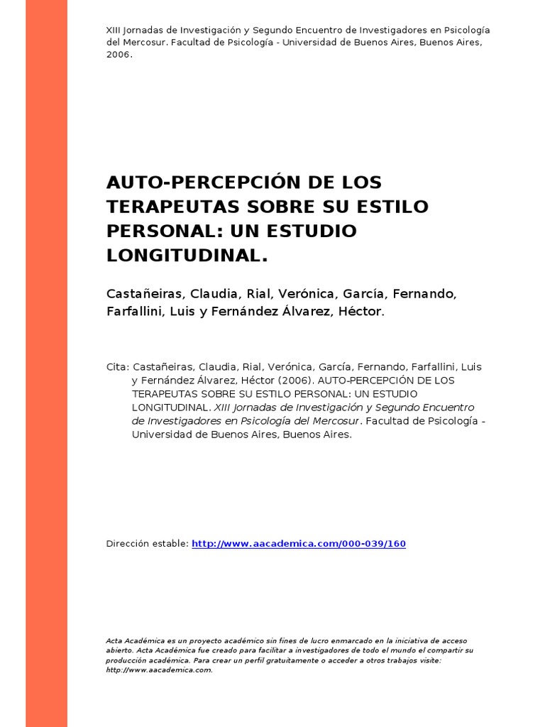 Castaneiras, Claudia Rial, Veronica ... (2006) - AUTO-PERCEPCION DE LOS ...