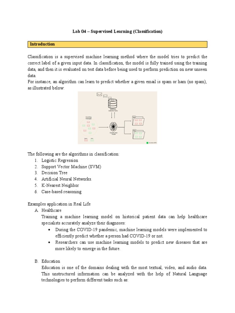 Lab 04 Supervised Ml Classification Pdf Machine Learning Statistical Classification 6898