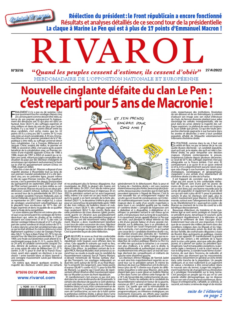 3516 Maquette | PDF | Marine Le Pen | Scrutin uninominal majoritaire à ...