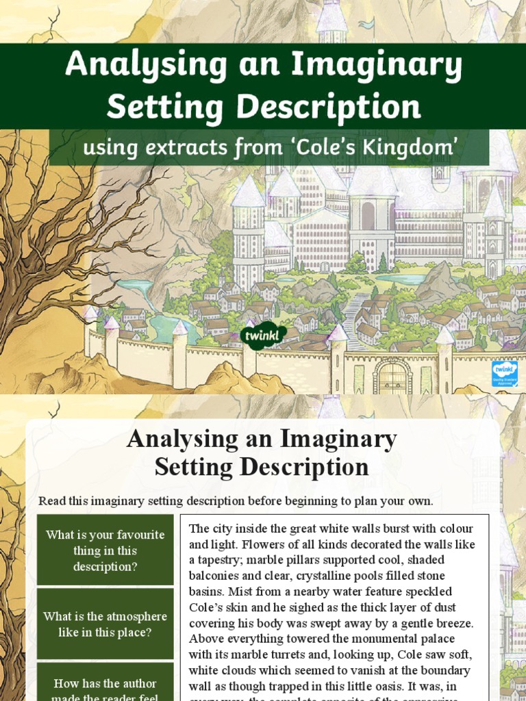 Analysing An Imaginary Setting Description PowerPoint | PDF | Cloud