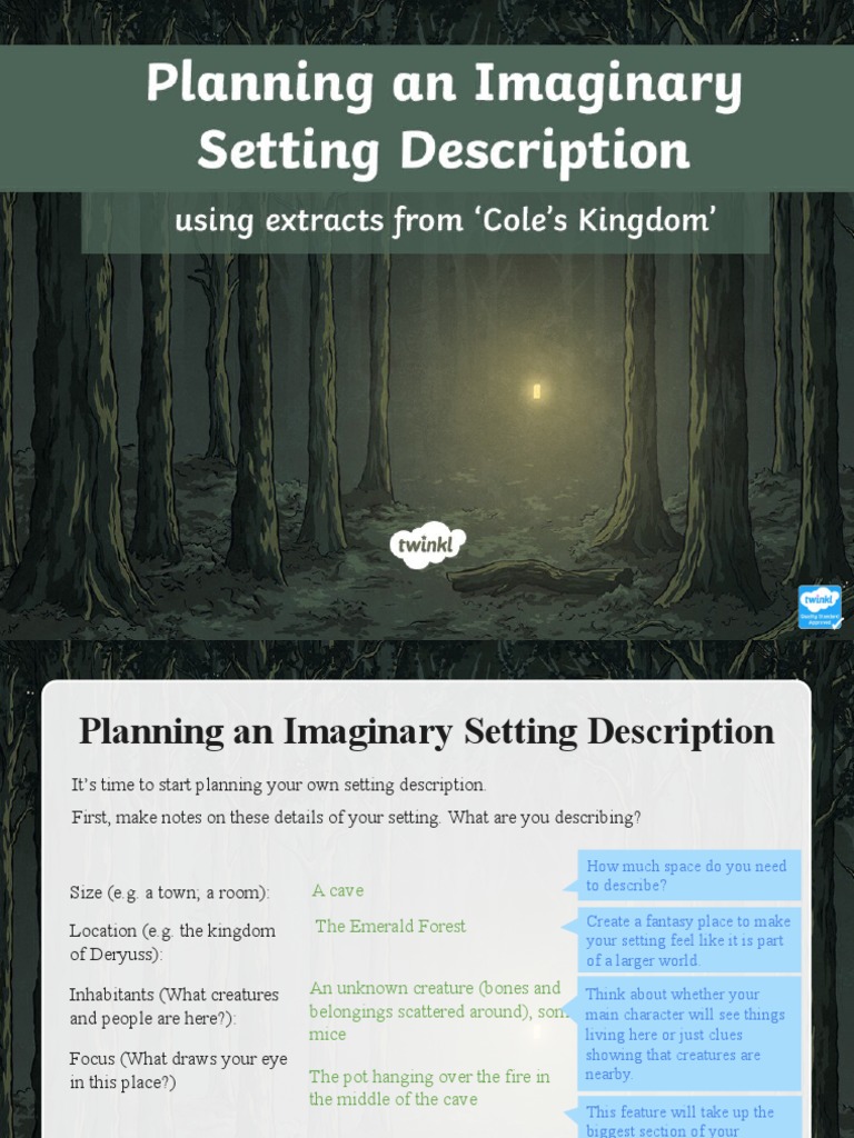 Imaginary Setting Description Guide | PDF | Linguistics | Grammar