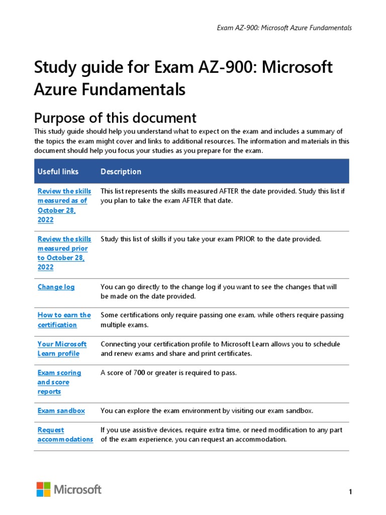 AZ-900 StudyGuide ENU FY23Q1 Vnext | PDF | Cloud Computing | Microsoft Azure