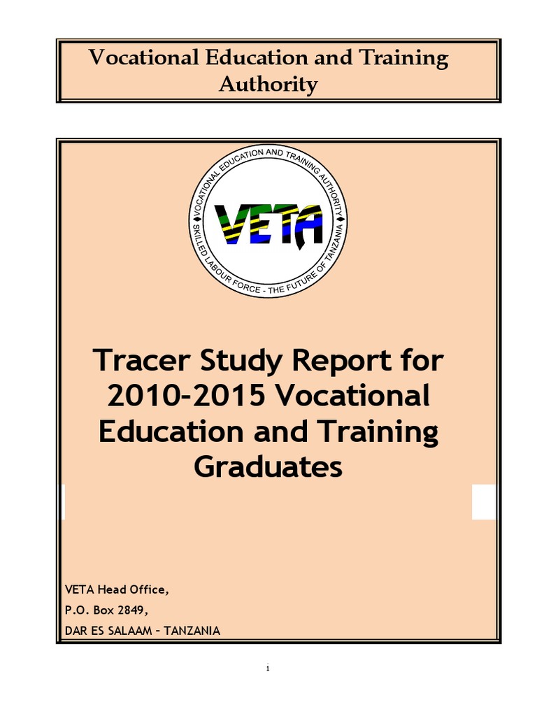 Tracer Study of Vet Graduates - Submitted To Veta Board - Version ...