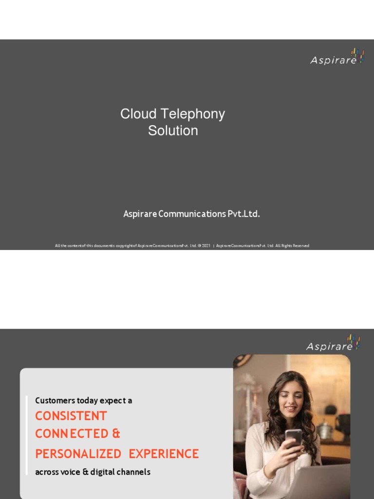 Aspirare Cloud Telephony | PDF | Call Centre | Interactive Voice Response