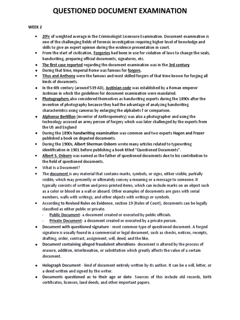 Questioned Documents | PDF | Paper