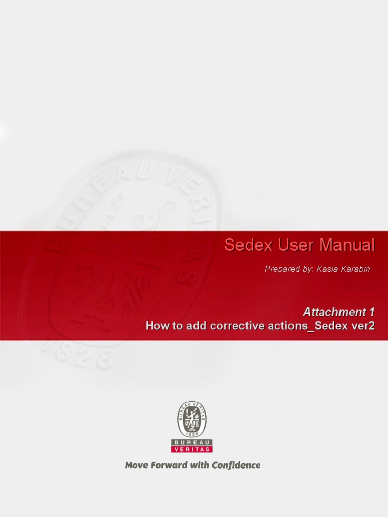 How To Add Corrective Actions - Sedex Ver2 | PDF
