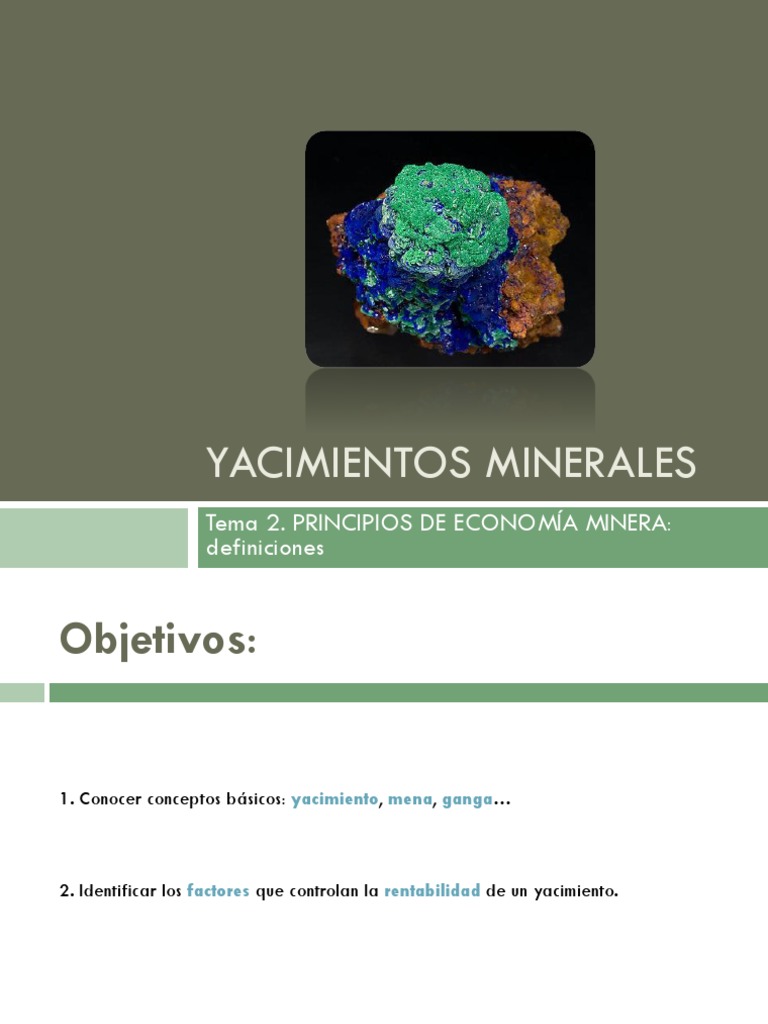 Yacimientos | PDF