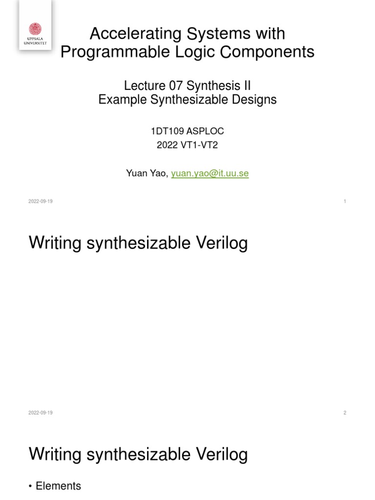 Synthesis Ii Pdf Logic Synthesis Parameter Computer Programming 0870