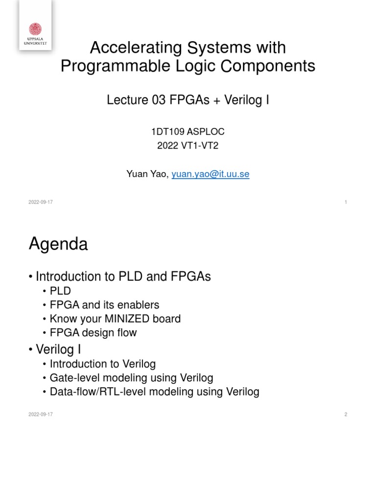 Verilog I Pdf Field Programmable Gate Array Hardware Description Language 