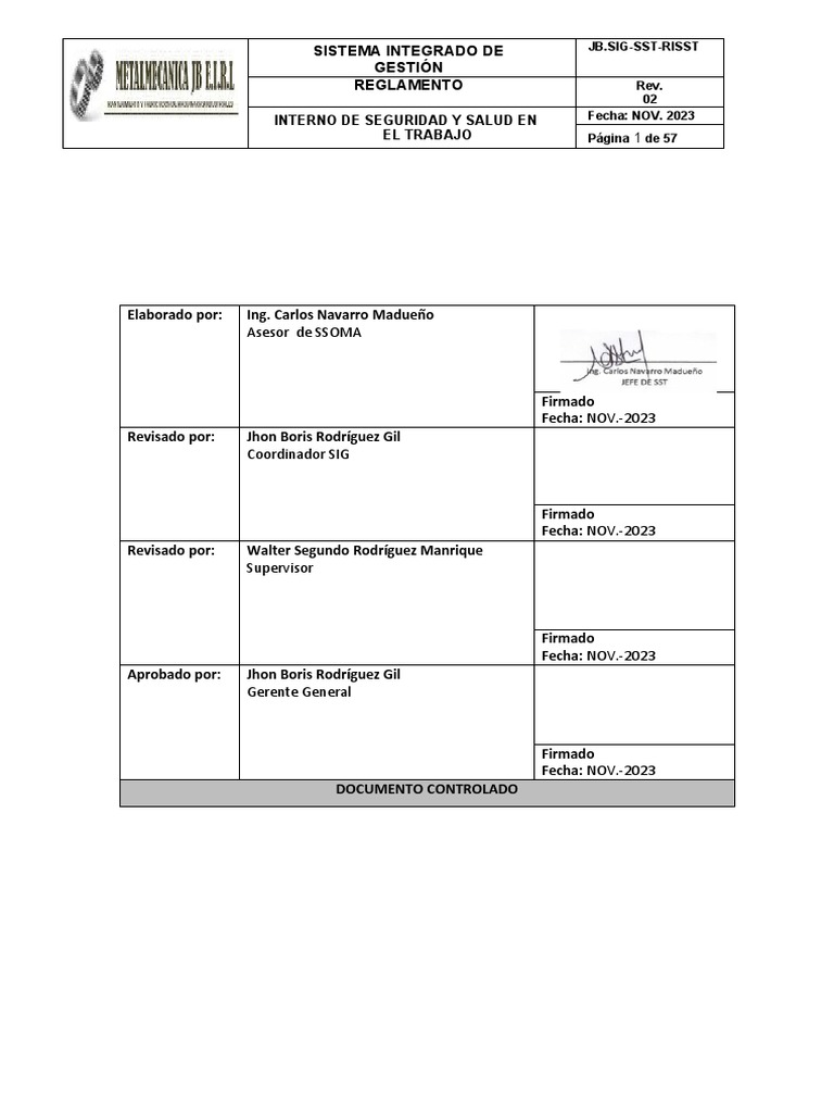 Risst JB 2023 | PDF | Seguridad y salud ocupacional | Valores