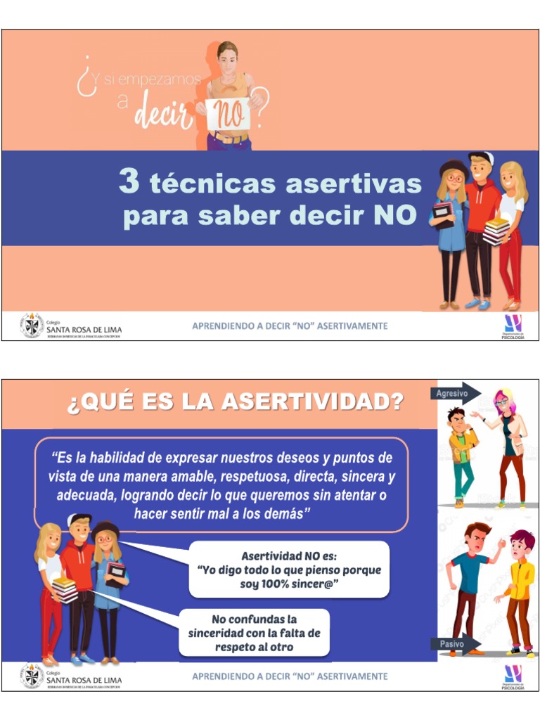 Tecnicas Asertivas Decir No Pdf