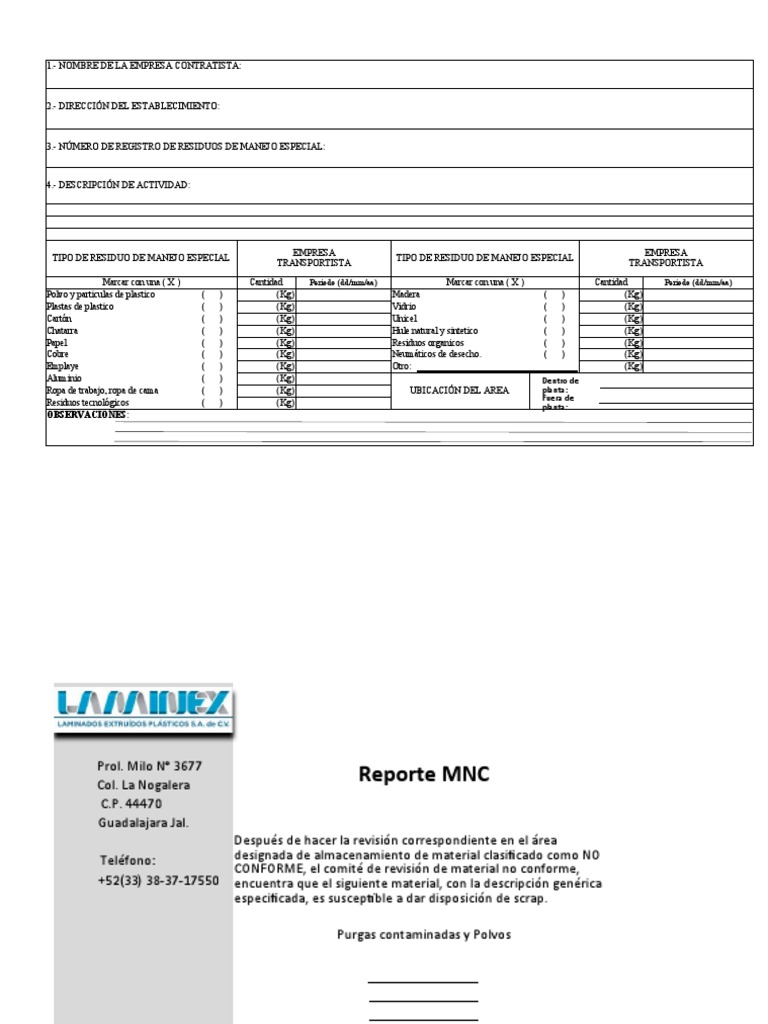 HSS-R-04 Control de RME | PDF | Residuos | Cuestiones ambientales