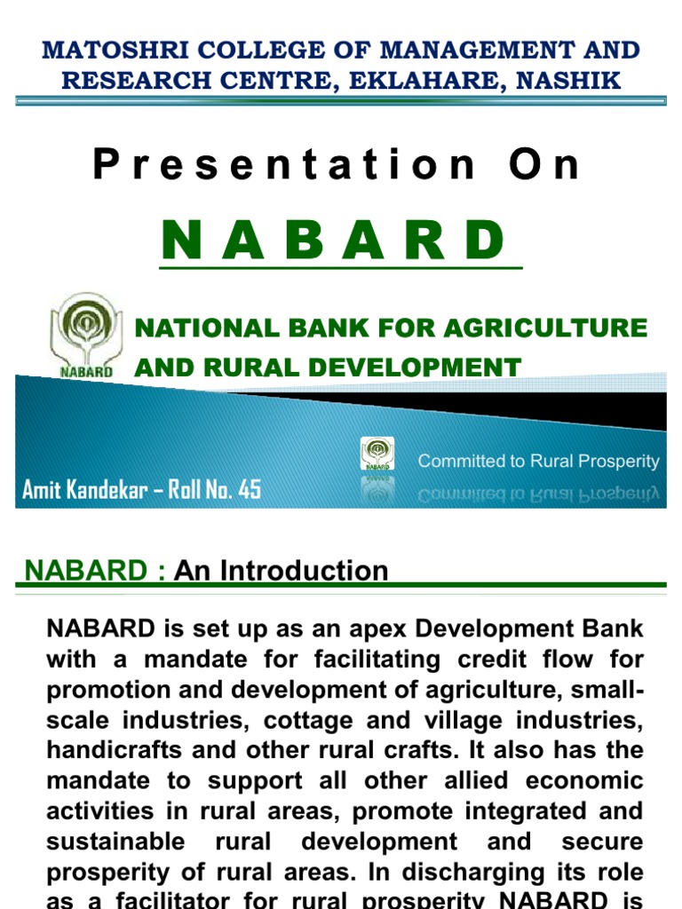 Nabard - Ppt