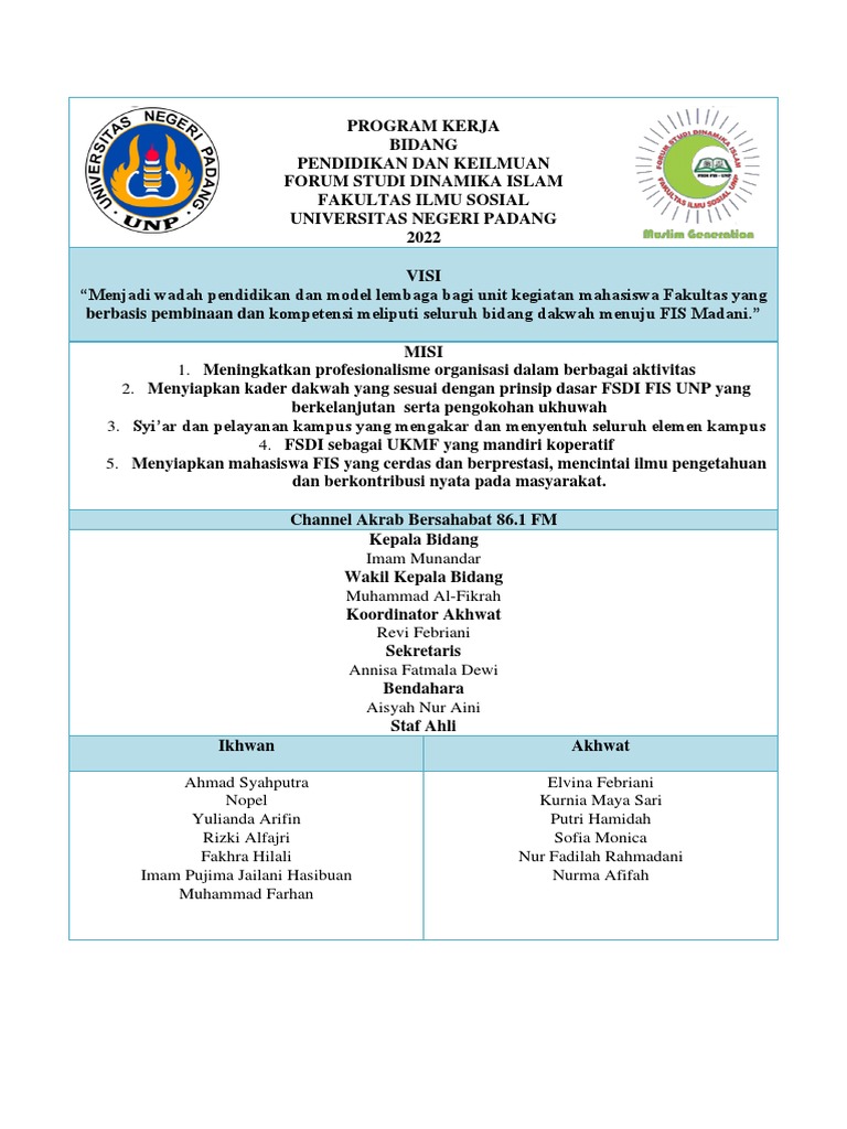 Program Kerja BPK 2022 | PDF | Karier & Perkembangan