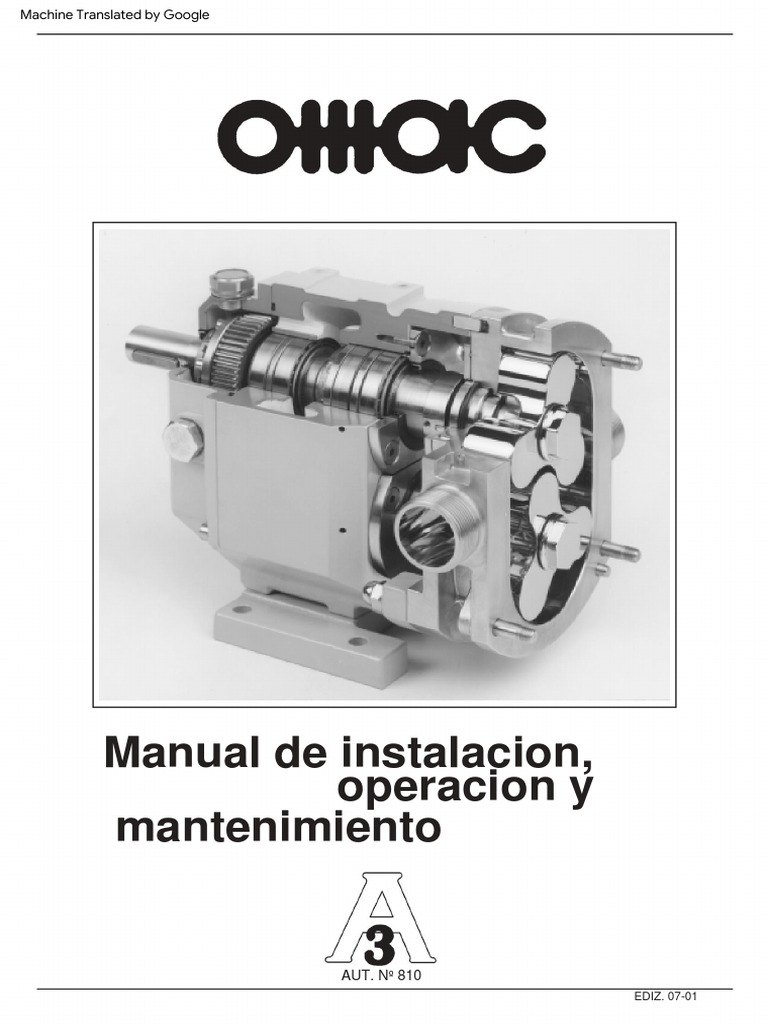 Manual Mecânico Bomba de Envio | PDF | Bomba | Rodamiento (Mecánico)