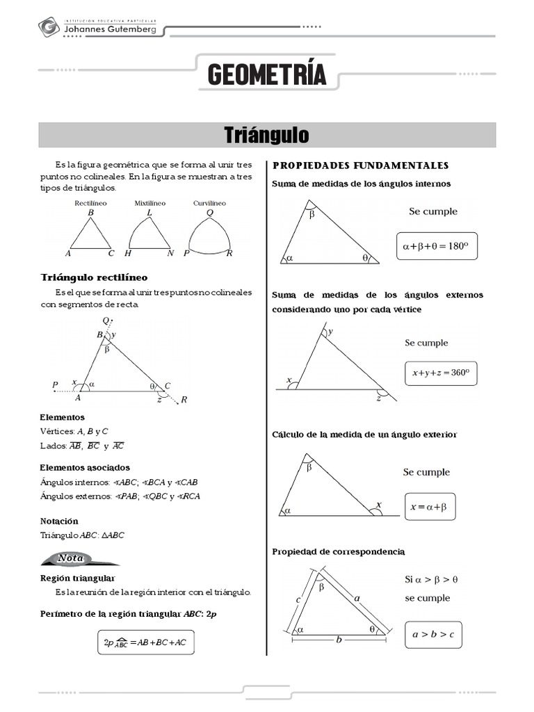 Geometría 3 Ib Pdf Triángulo Geometría
