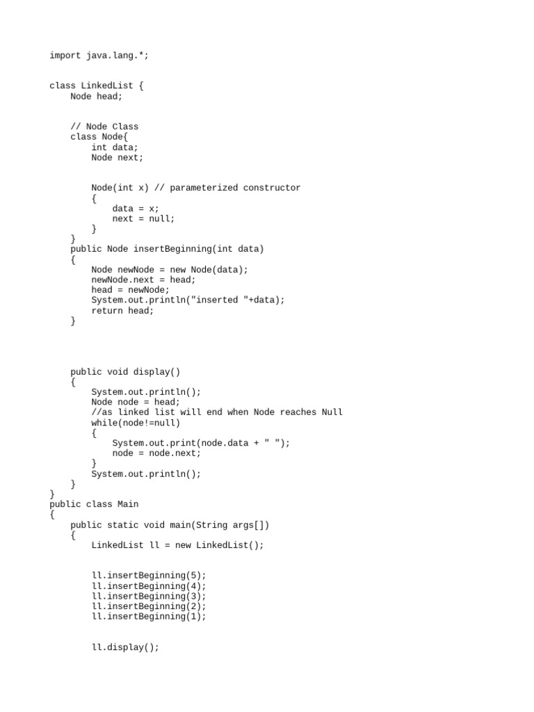 Linked List Insertion | PDF Linked List Insertion | PDF