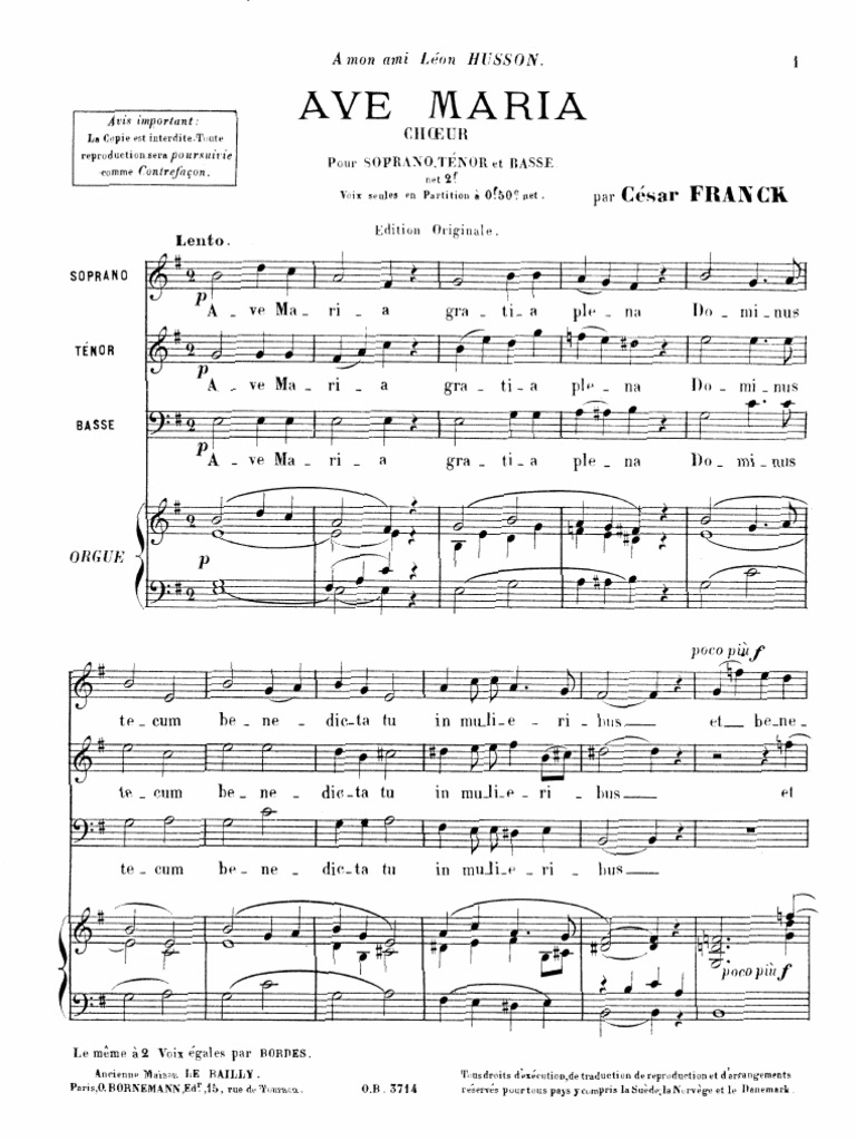 Ave Maria Cesar Franck | PDF