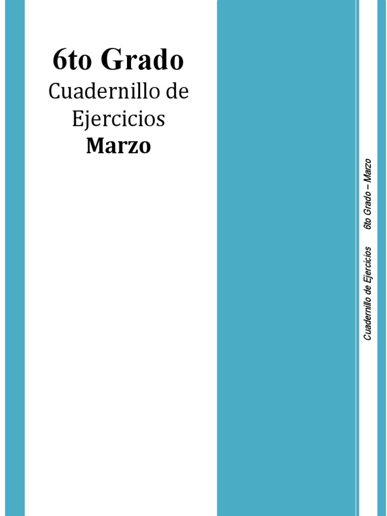 6to Grado - Cuadernillo de Ejercicios (Marzo) | PDF | Resfriado comun | imperio Bizantino