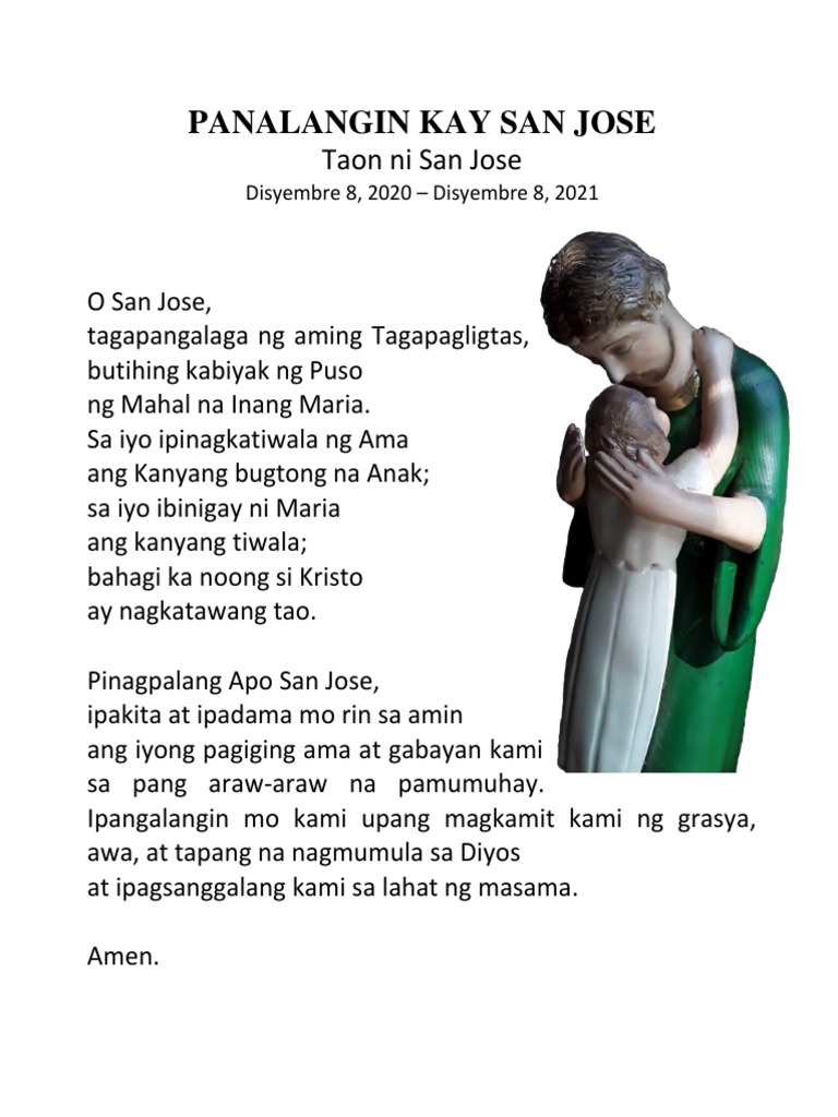 Panalangin Kay San Jose | PDF