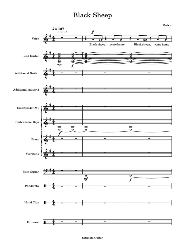 Black Sheep - Metric | PDF