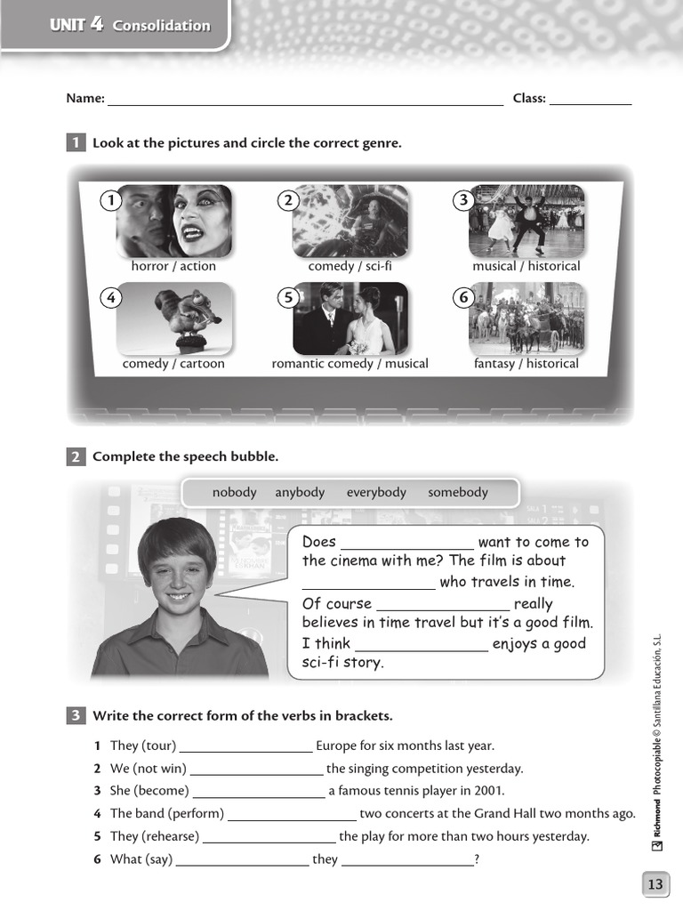 Wonder 6 Unit 4 Consolidation | PDF