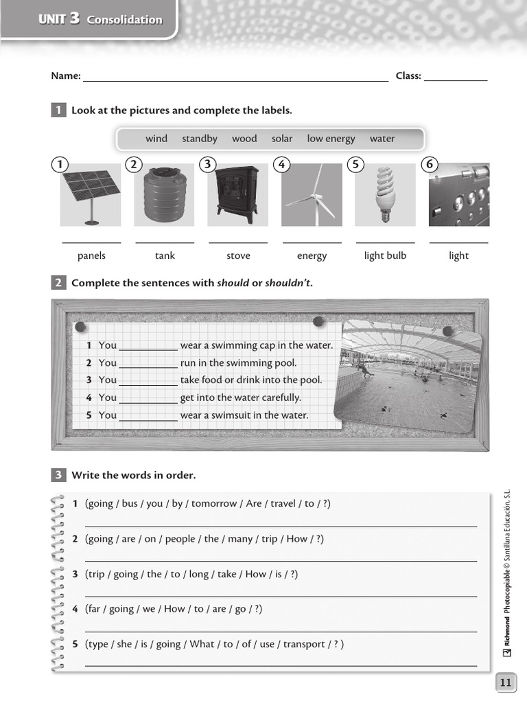 Wonder 6 Unit 3 Consolidation | PDF