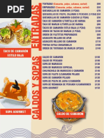 Menu Ecuaviche | PDF | Mariscos | Mariscos