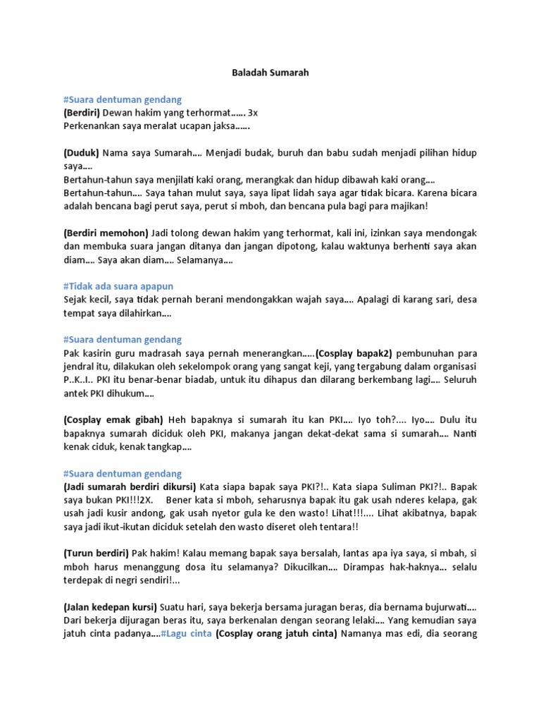 Baladah Sumarah | PDF