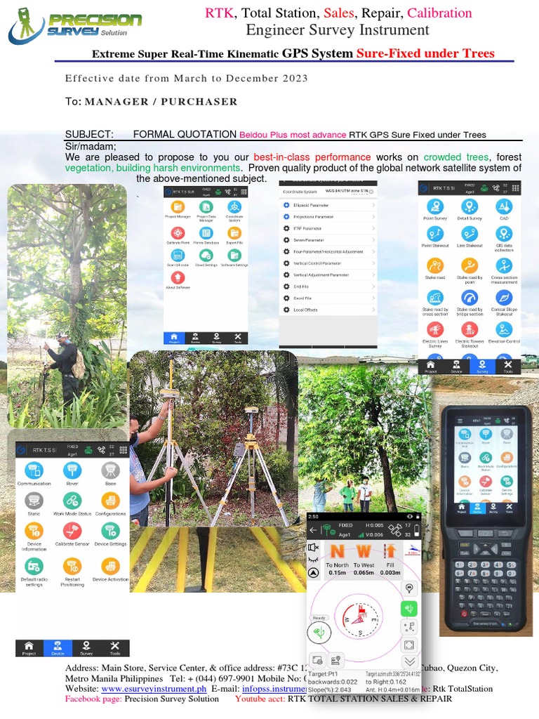 RTK GPS System Under Trees | PDF | Global Positioning System | Telecommunications Engineering